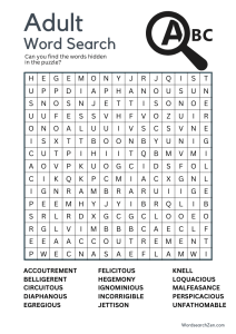 Adult Word Search 2 Free Printable PDF File - WordsearchZen.com